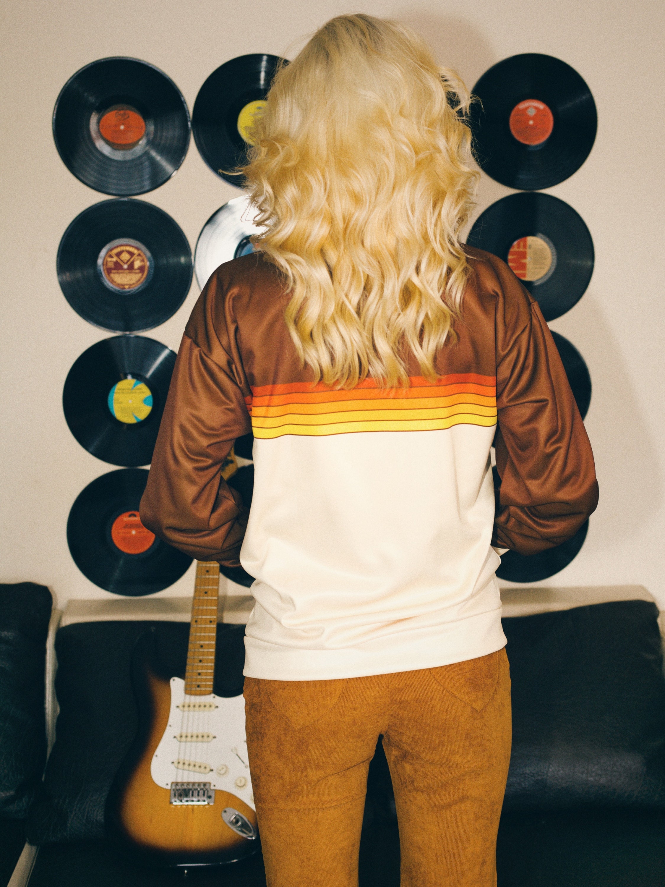 70s Jacket Womens 70s Sports Jacket Retro Zip Jacket Vintage Style ...