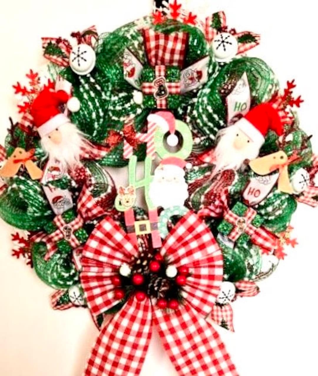 Santa Clause Wreath. Free Shipping! - Etsy