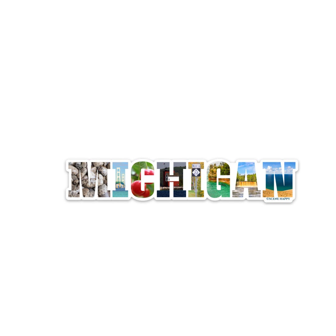 MICHIGAN Sticker • Iconic Photo Letter Design • Original Photography ...
