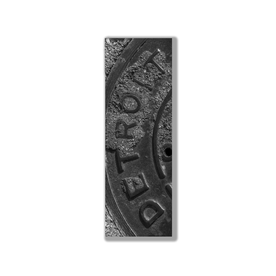 Michigan Bookmark - Detroit Manhole Cover - Detroit Art - Detroit Print ...