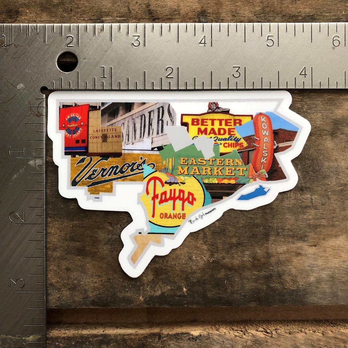 Detroit Sticker Detroit Food Sticker Detroit District - Etsy