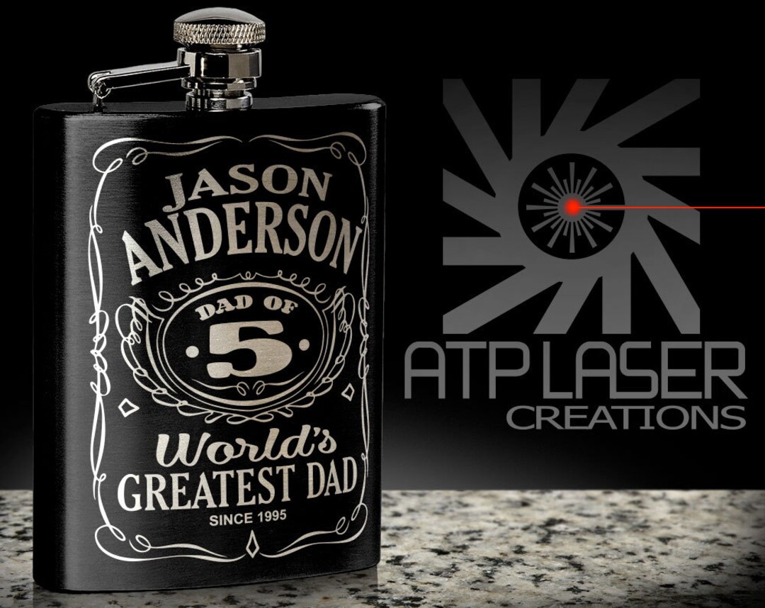 FK1009- Personalized Fathers's Day Gift World's Greatest Dad - Flask ...