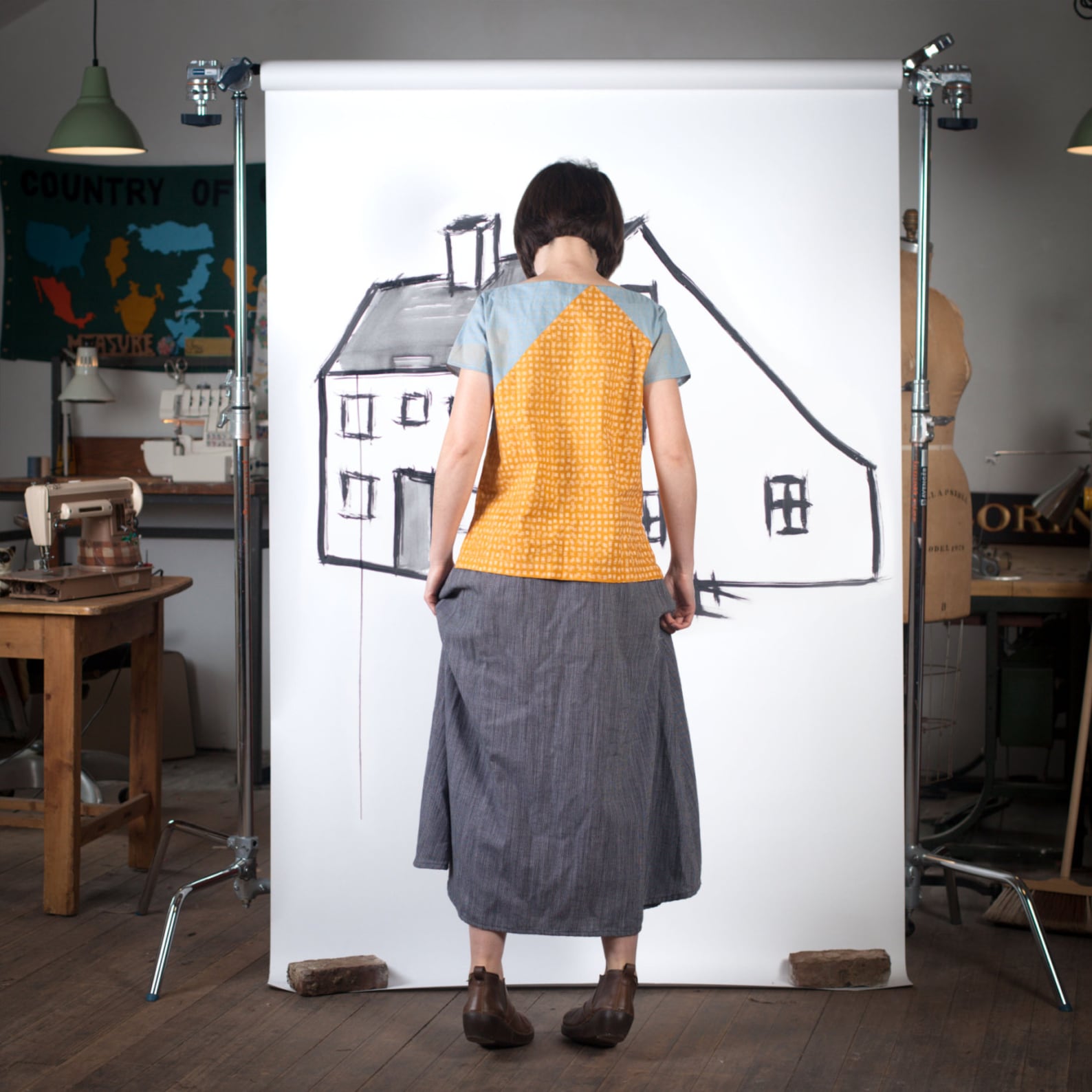 Blueprints for Sewing Saltbox Tee or Tank PDF Digital Sewing - Etsy
