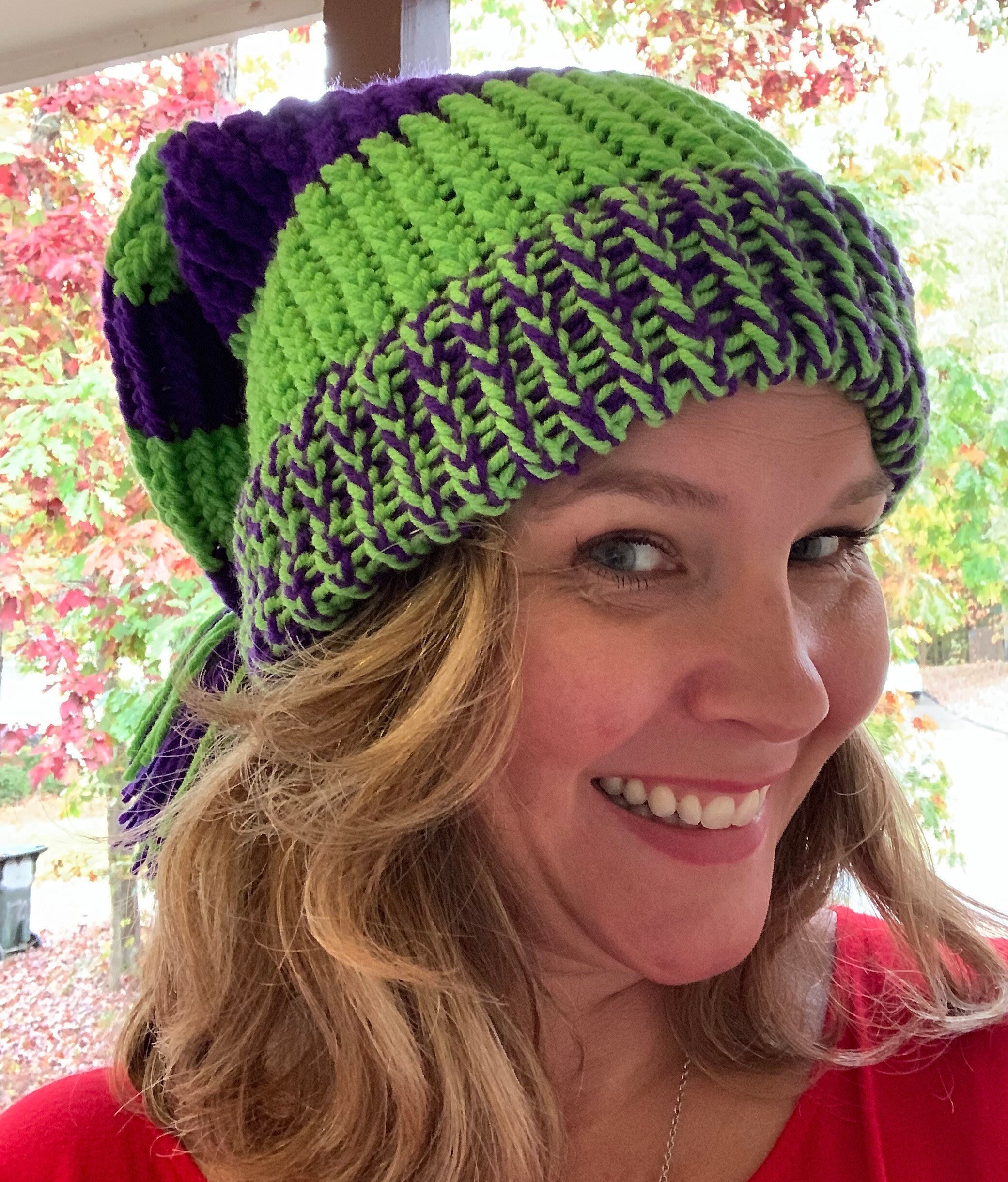 Adult Stocking Hat Joker Inspired Santa Hat Hulk Inspired Santa Hat ...