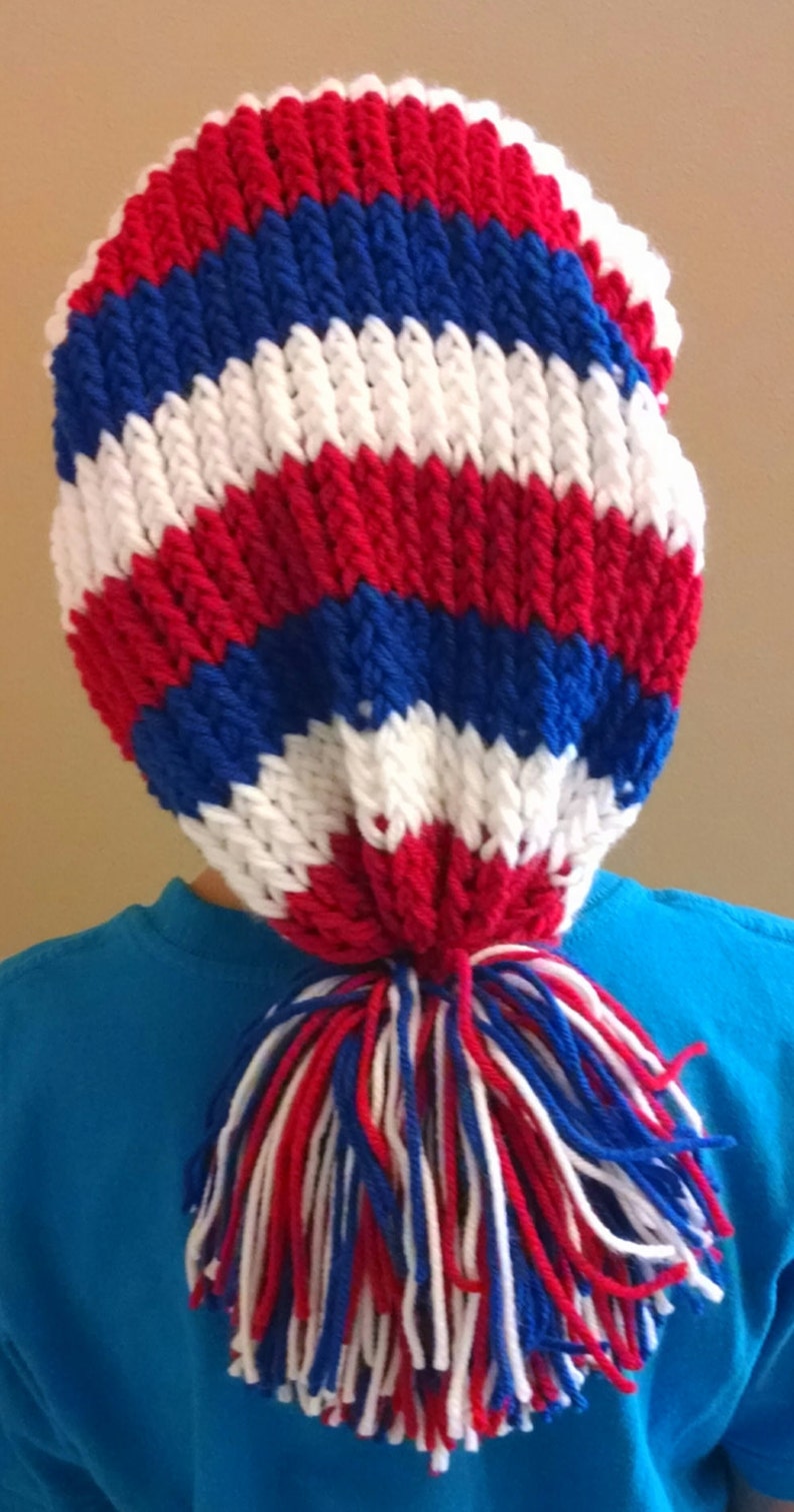 Adult or Child Stocking Hat Red White and Blue Buffalo Bills - Etsy