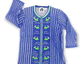 Whale Cardigan - Etsy