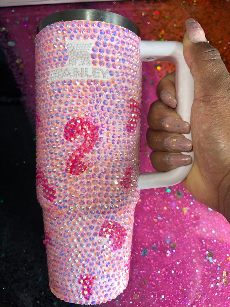 Bling Stanley Tumbler Custom Bling Stanley Customized Rhinestone ...