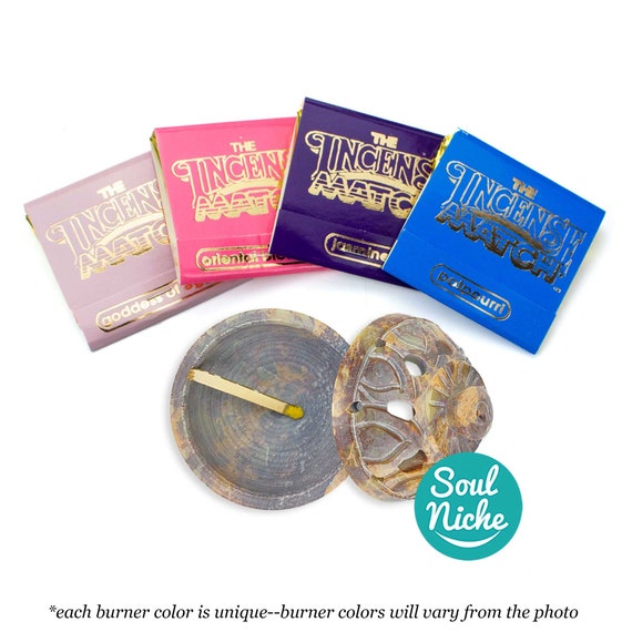 Floral Match Set 4 Incense Matches & Burner Incense | Etsy