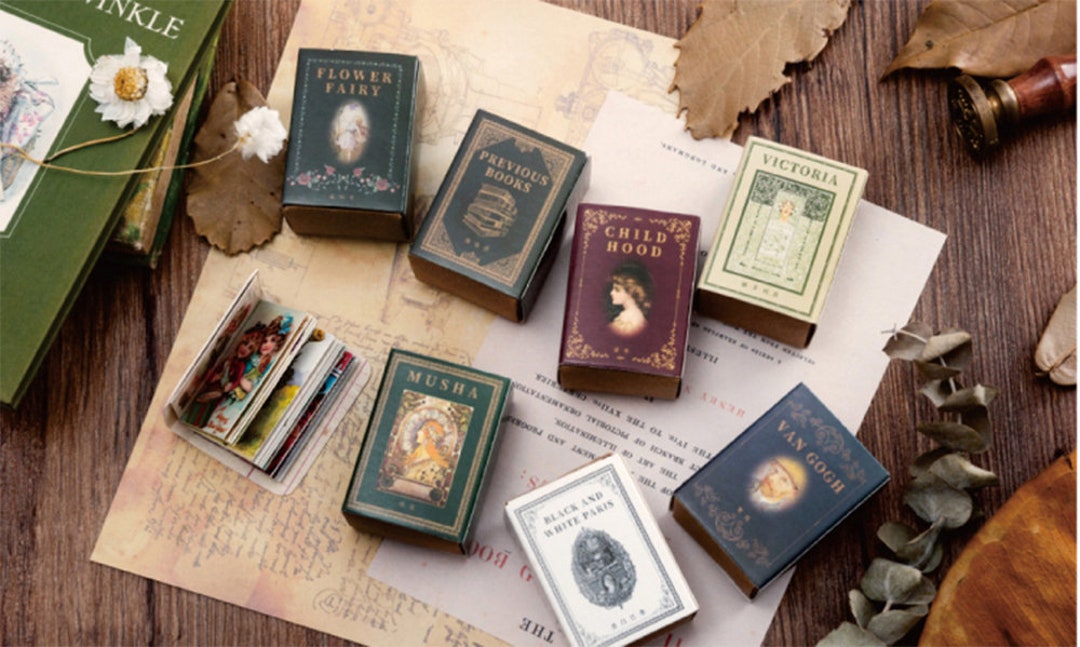 100pcs Vintage Ephemera Card Kit Diary Card Set, Pack Scrapbooking ...