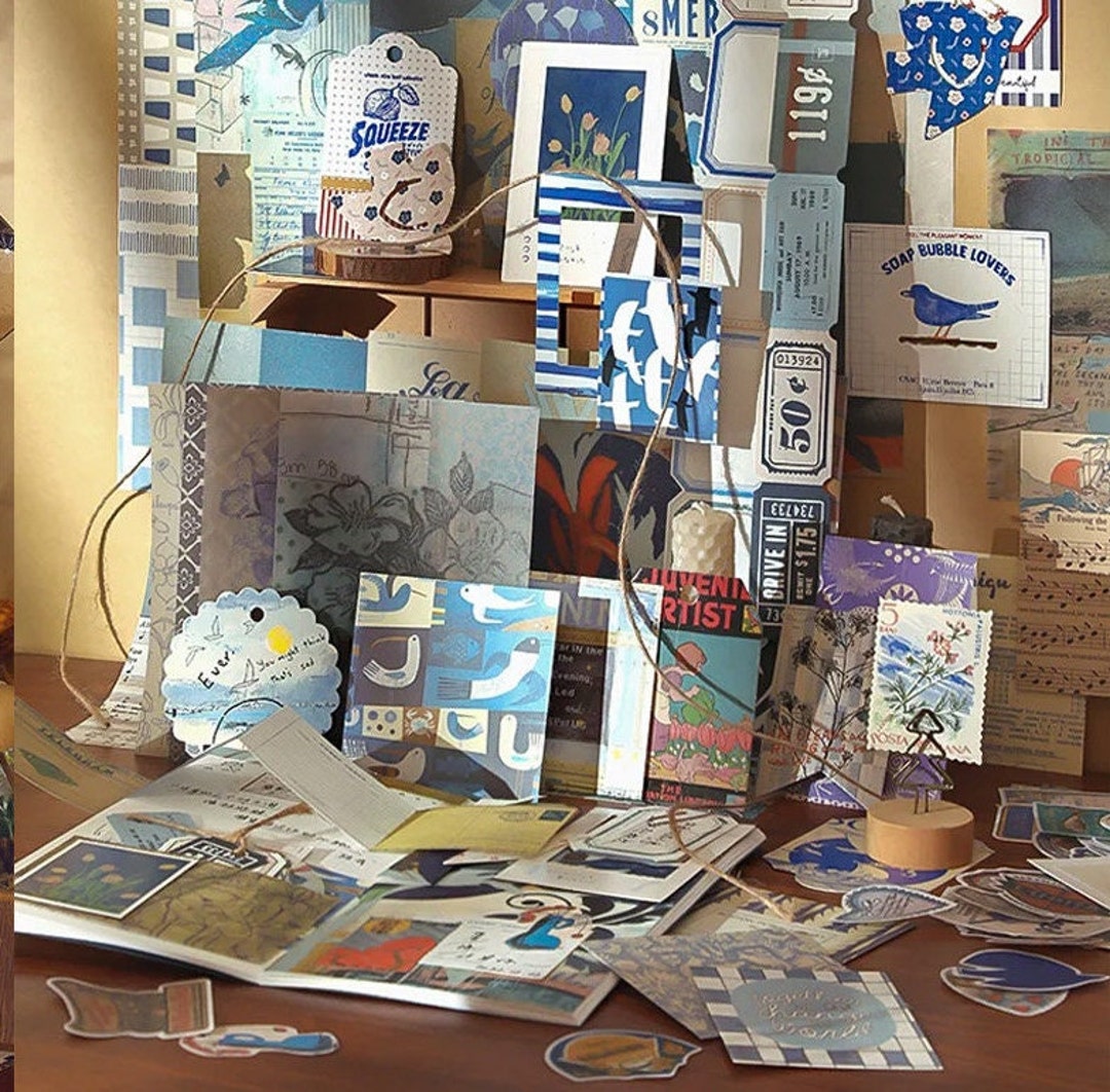 86 Pcs Junk Journal Ephemera Kit, DIY Scrapbooking Pack Collage Junk ...