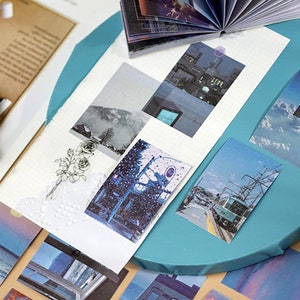 50 Pcs, Landscape Sticker Book, Color Themed Aesthetic Sticker Booklet ...