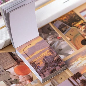 50 Pcs, Landscape Sticker Book, Color Themed Aesthetic Sticker Booklet ...