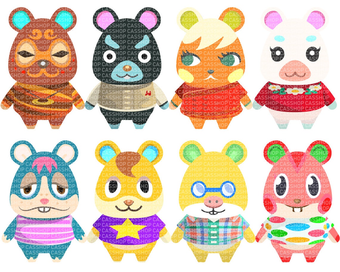 Hamster Villagers Animal crossing SVG PNG files Animal | Etsy