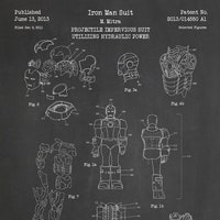 Ironman Mark III Suit - (deep Teal) Blueprint DIGITAL POSTER (size ...