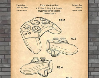 Xbox Patent Art - Etsy