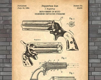 Pepperbox Revolver - Etsy