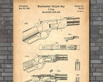 Winchester Rifle Art - Etsy