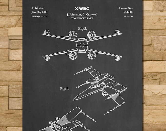 Patent Print of X-wing 1980 - Etsy