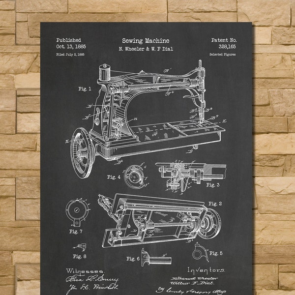 Sewing Machine Print - Etsy