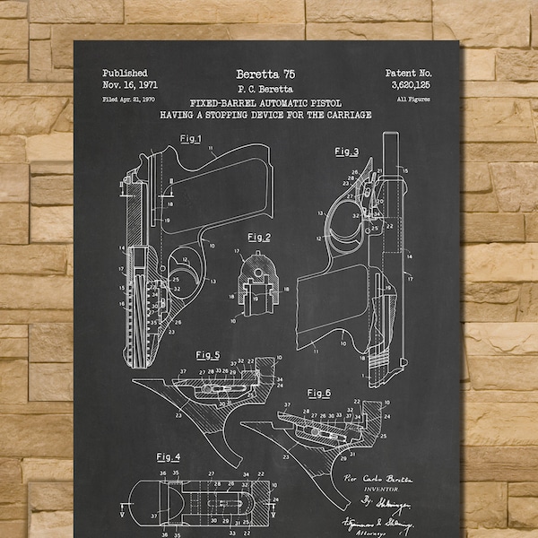 Beretta Blueprints - Etsy