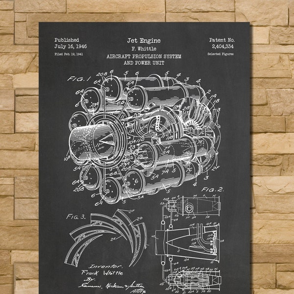 Jet Engine Poster - Etsy