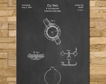 Fishing Reel Art | Etsy