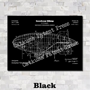 Patent Art Depicting Goodyear Blimp 1926 - Etsy