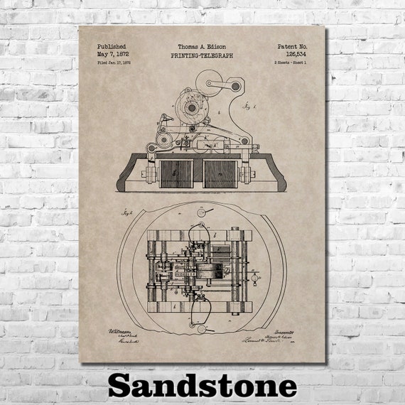 Thomas Edison Printing Telegraph
