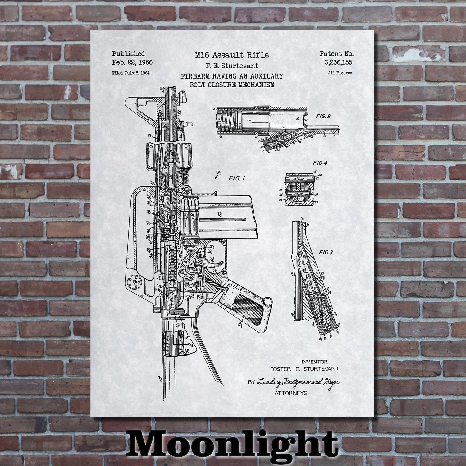 M16 Assault Rifle Drawing