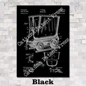 Mine Cart Patent Print Art 1903 - Etsy