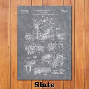 First Computer Trackball Patent Print Art 1968 - Etsy