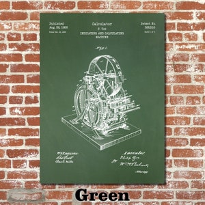Clockwork Calculator Patent Print Art 1888 - Etsy