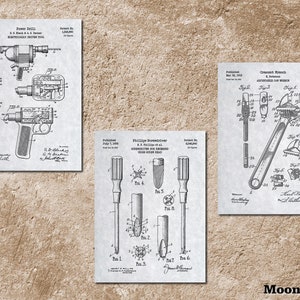 Tools Patent Print Art Set of 3 - Etsy