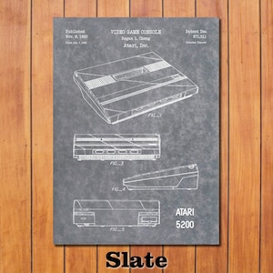 Patent Art Depicting Atari 5200 1983 - Etsy
