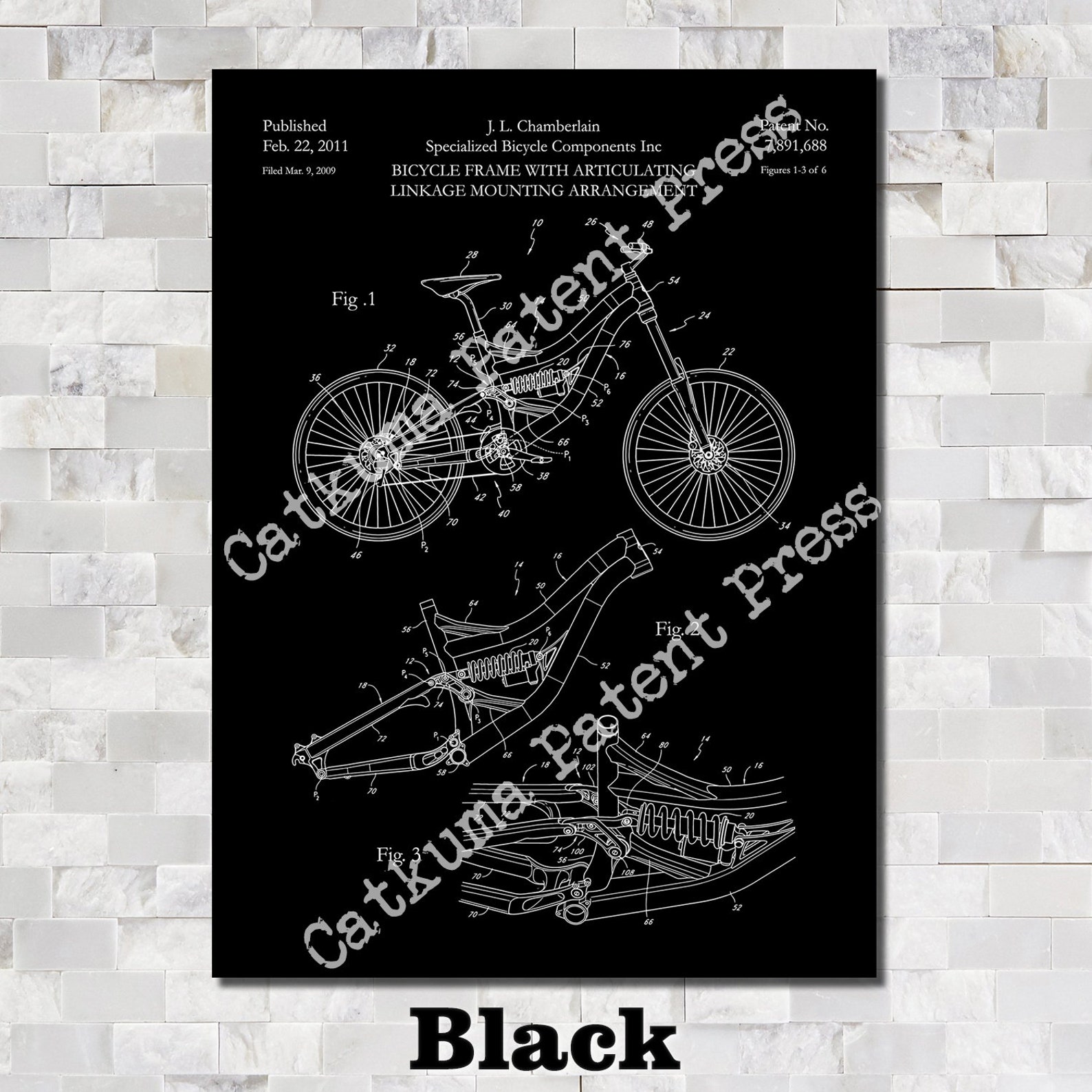 Specialized Mountain Bike Patent Print Art 2011 - Etsy