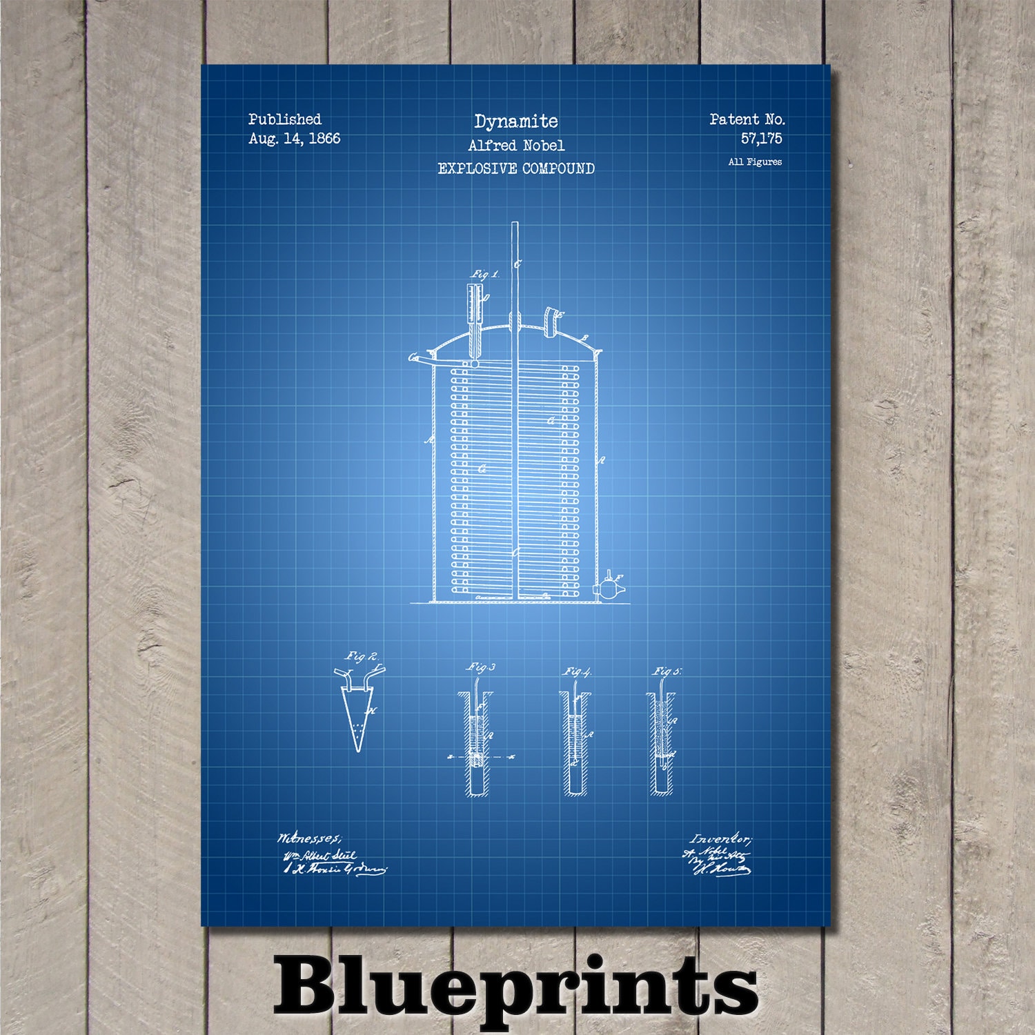 Alfred Nobel Dynamite Diagram