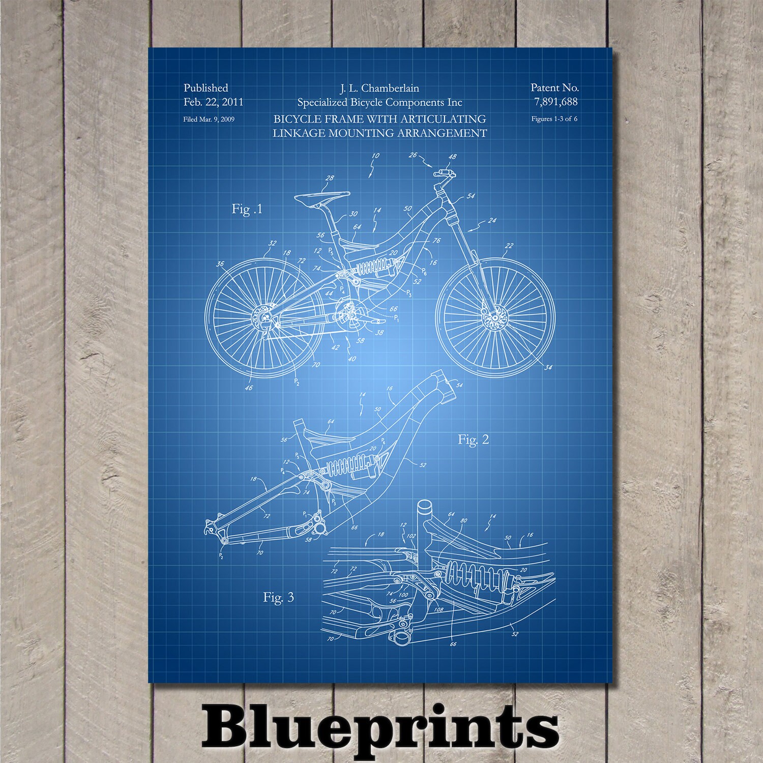 Specialized Mountain Bike Patent Print Art 2011 - Etsy