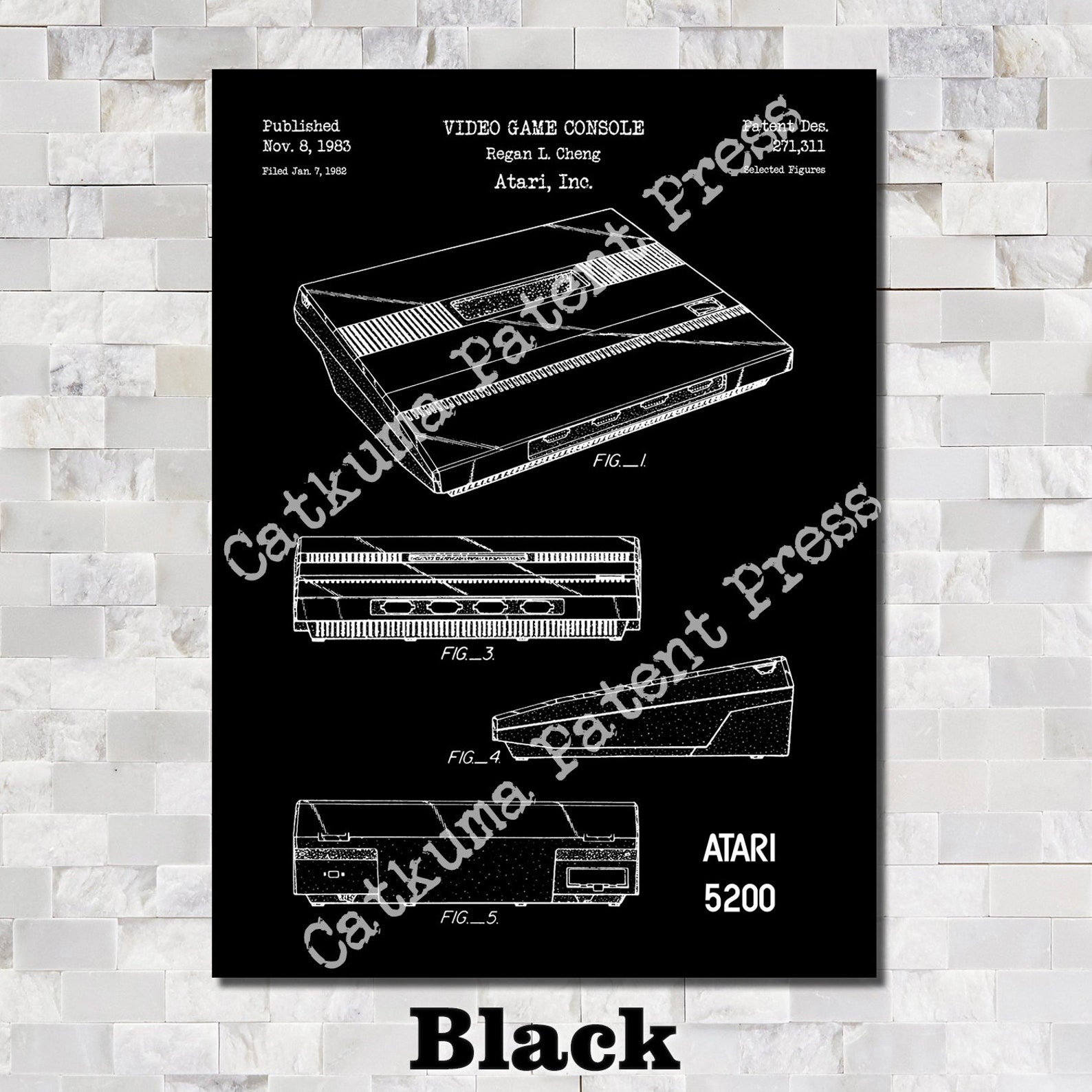 Patent Art Depicting Atari 5200 1983 | Etsy