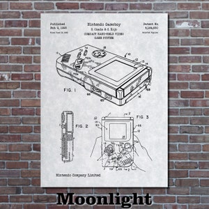 Patent Art Depicting Nintendo Game Boy 1993 - Etsy