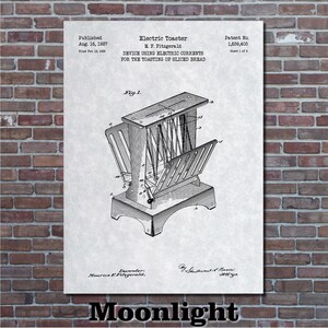 Toaster Patent Print Art 1927 - Etsy