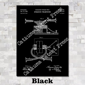 Alexander Graham Bell Telephone Patent Print Art 1881 - Etsy