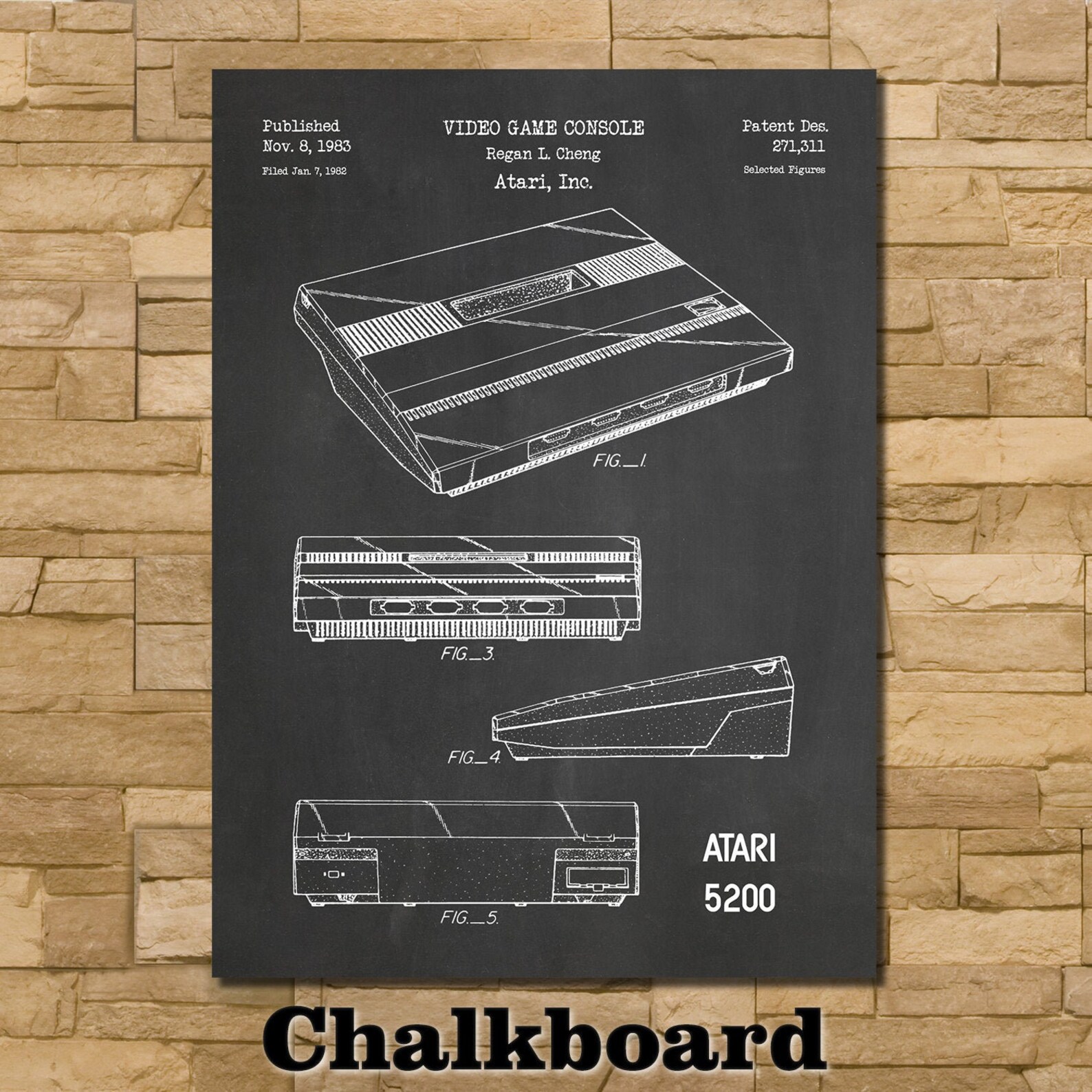 Patent Art Depicting Atari 5200 1983 | Etsy