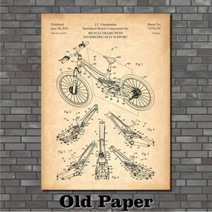 Specialized Bicycle Patent Print Art 2016 - Etsy