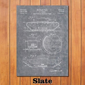 Military Tank Patent Print Art 1951 - Etsy