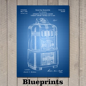 Jukebox Patent Print Art 1940 - Etsy