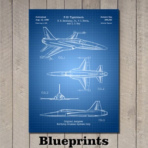 F-20 Tigershark Jet Patent Print Art 1986 - Etsy
