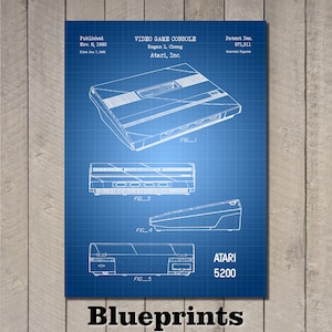 Patent Art Depicting Atari 5200 1983 - Etsy