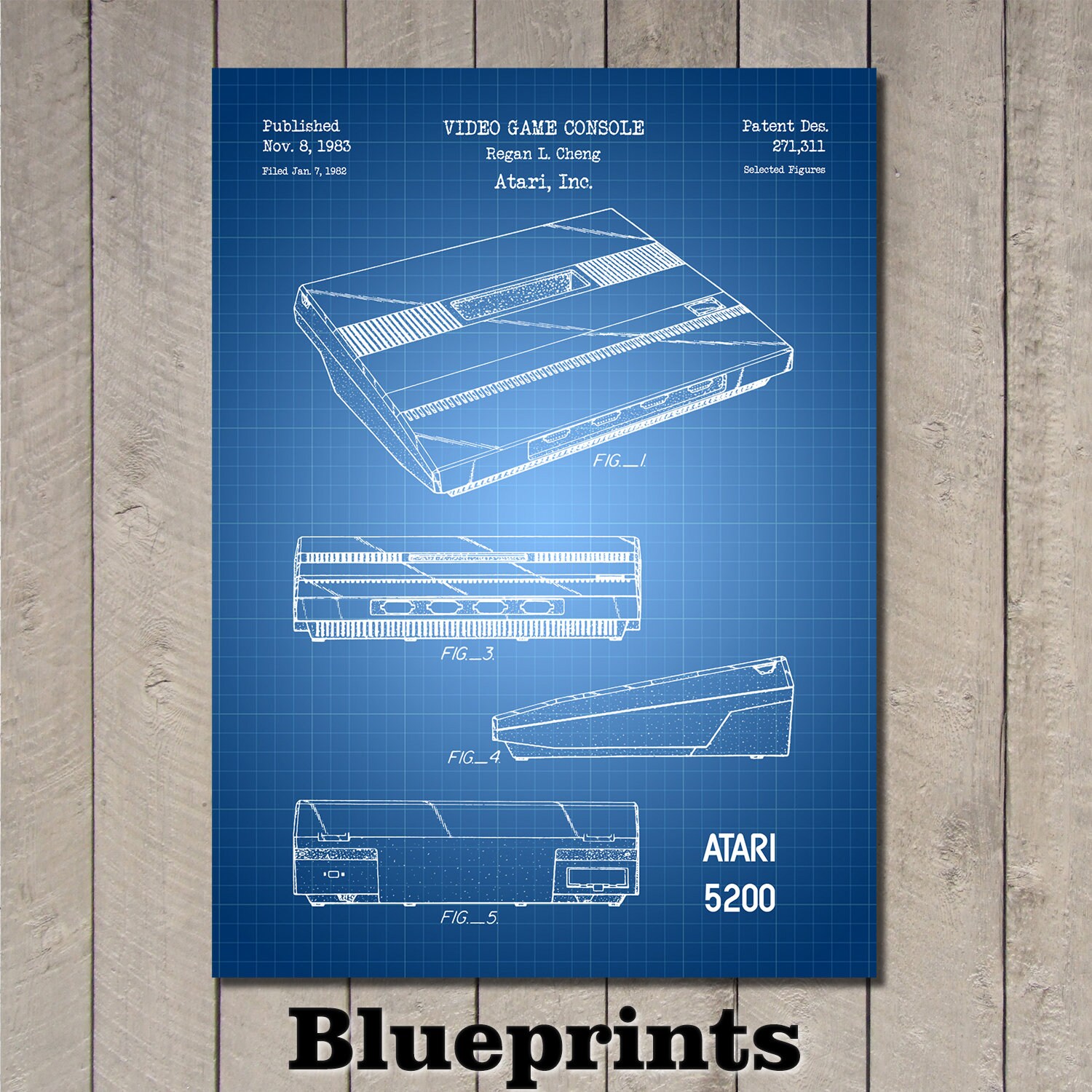 Patent Art Depicting Atari 5200 1983 - Etsy