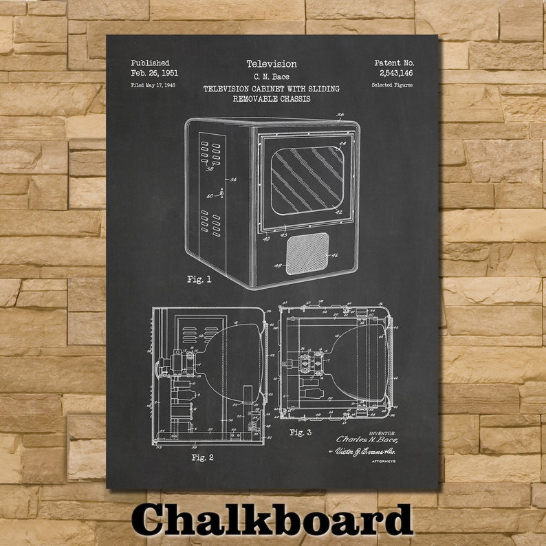TV Patent Print Art 1951 - Etsy