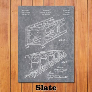Structural Girders Patent Print Art 1899 - Etsy